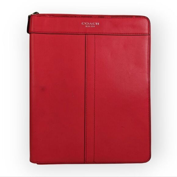 Coach | Tablets & Accessories | Coach Leather Zip Aroundtablet Ipad ...
